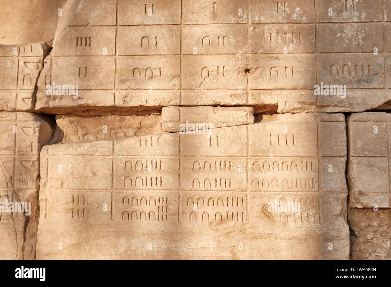Luxor, Egypt - January 2, 2024: Ancient Hieroglyphs (Egyption number ...