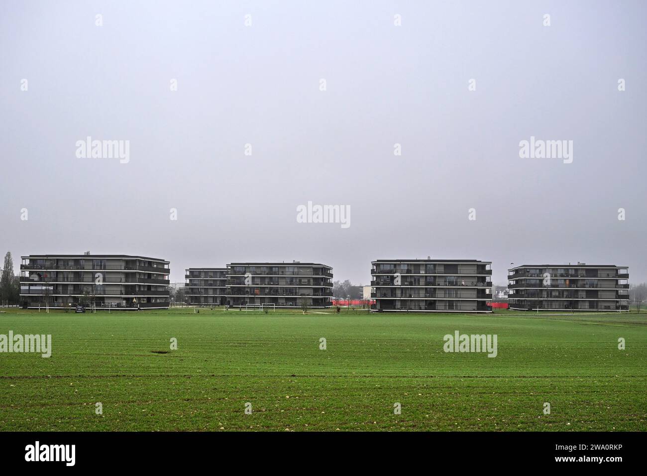 New housing estate Blocks of flats Stock Photo - Alamy