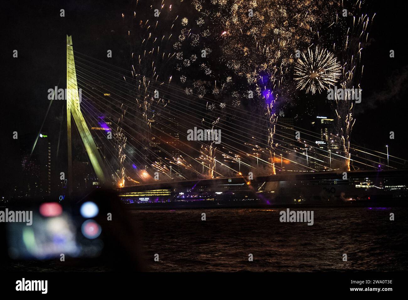 Rotterdam, Netherlands. 01st Jan, 2024. ROTTERDAM - The new year is ...