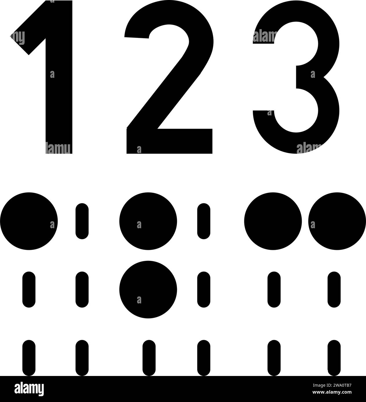 braille blind alphabet Stock Vector Image & Art - Alamy