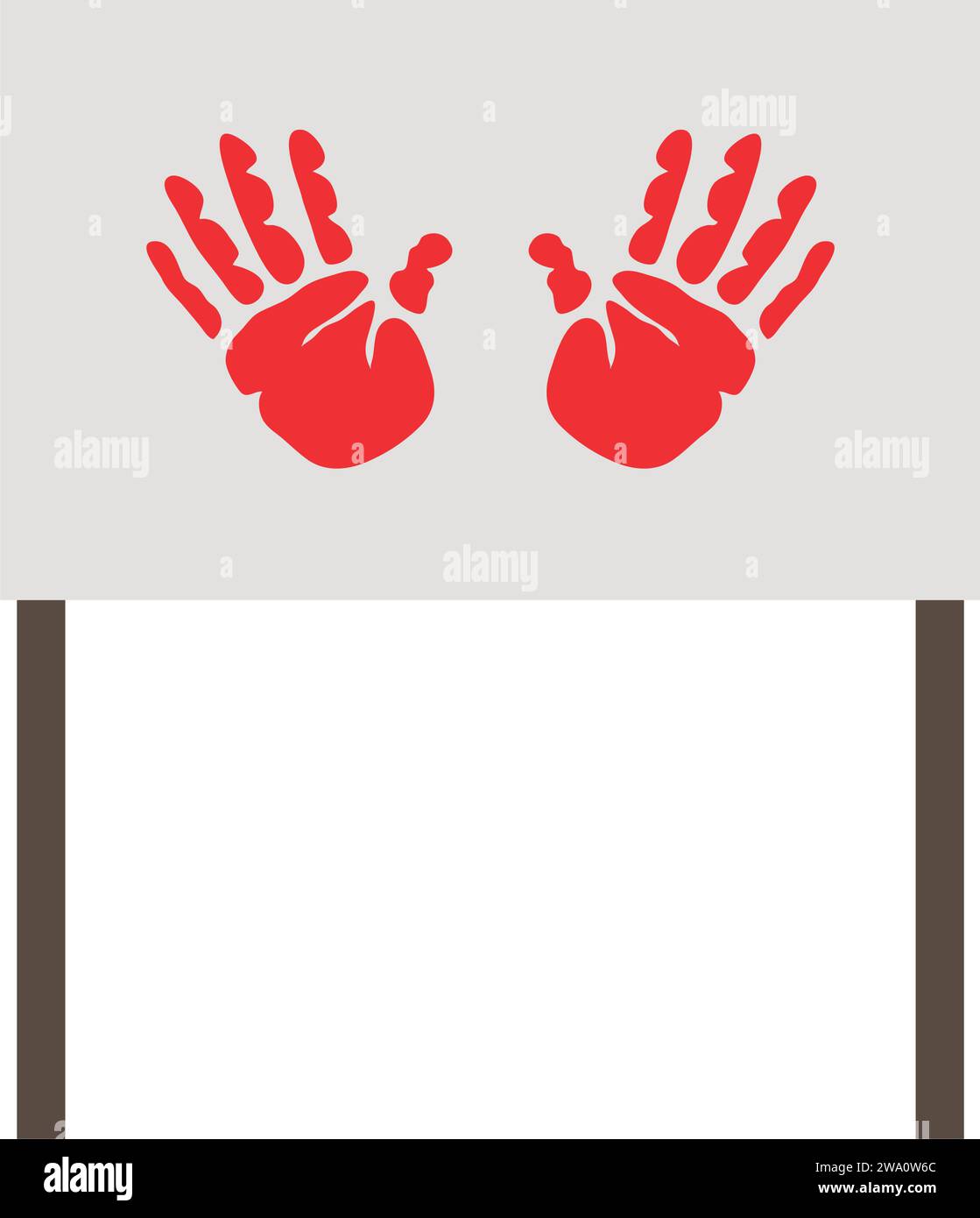 red hand day sign Stock Vector Image & Art - Alamy