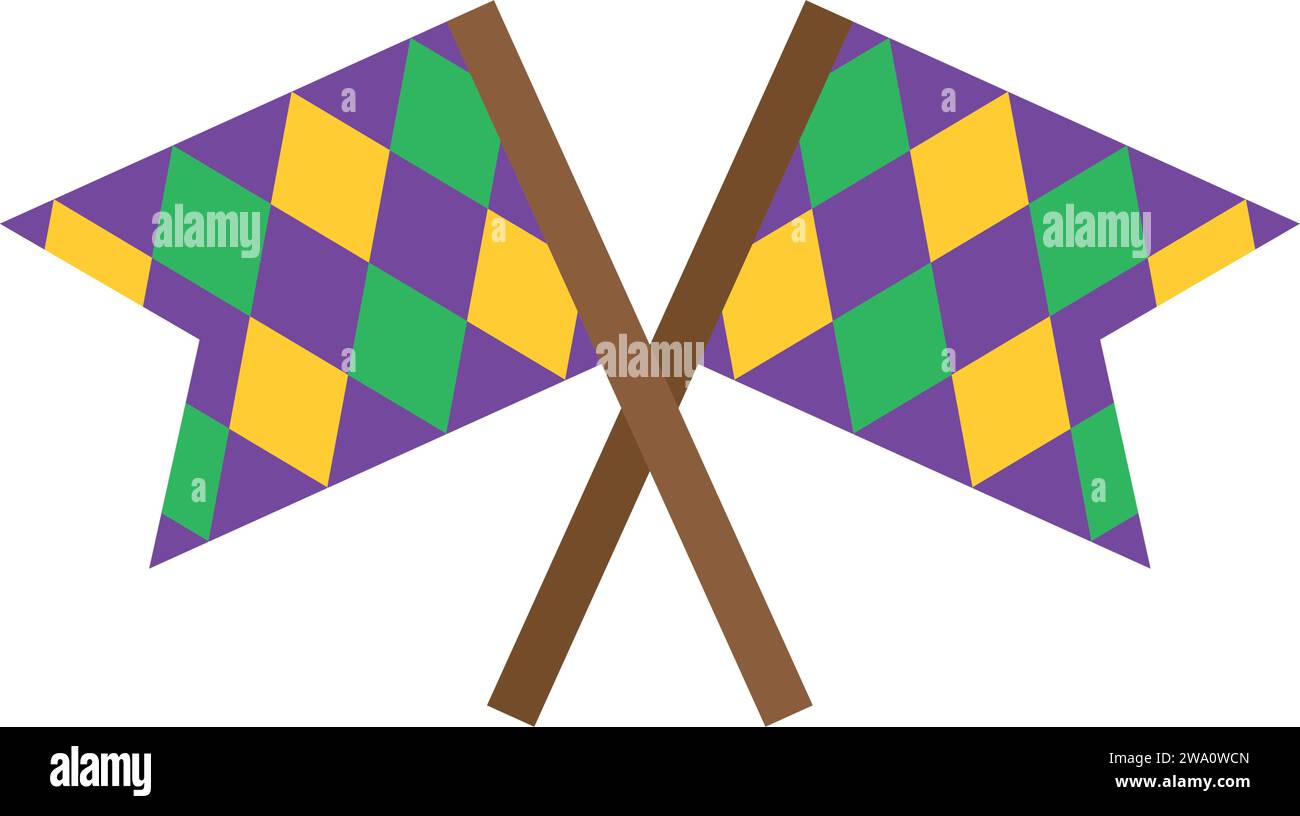 mardi gras flags design Stock Vector Image & Art - Alamy