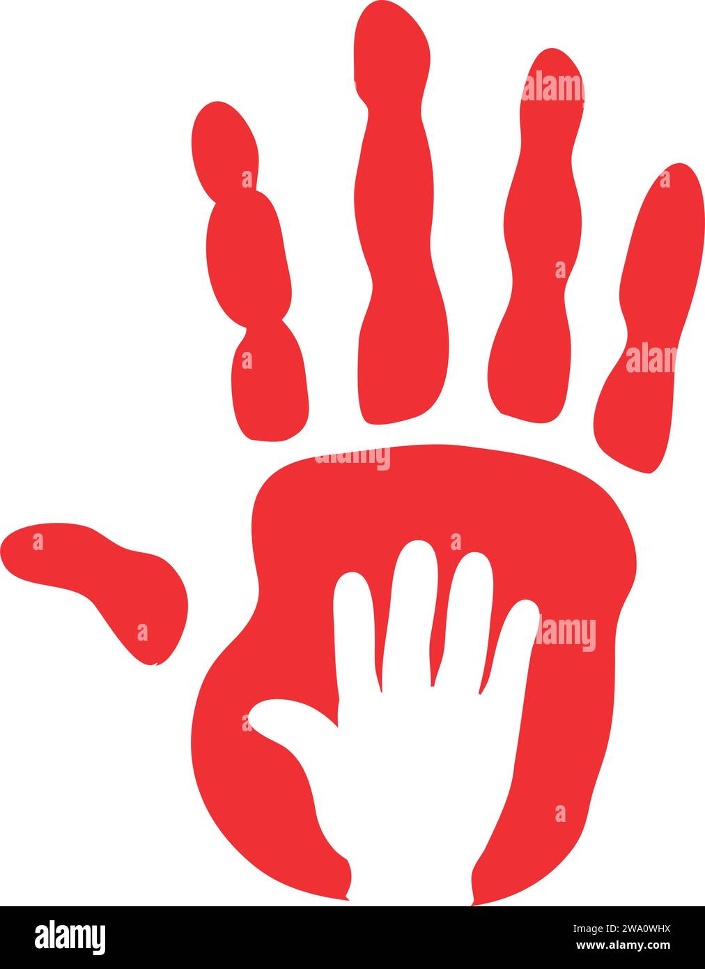 Red hand day soldiers Stock Vector Images - Alamy