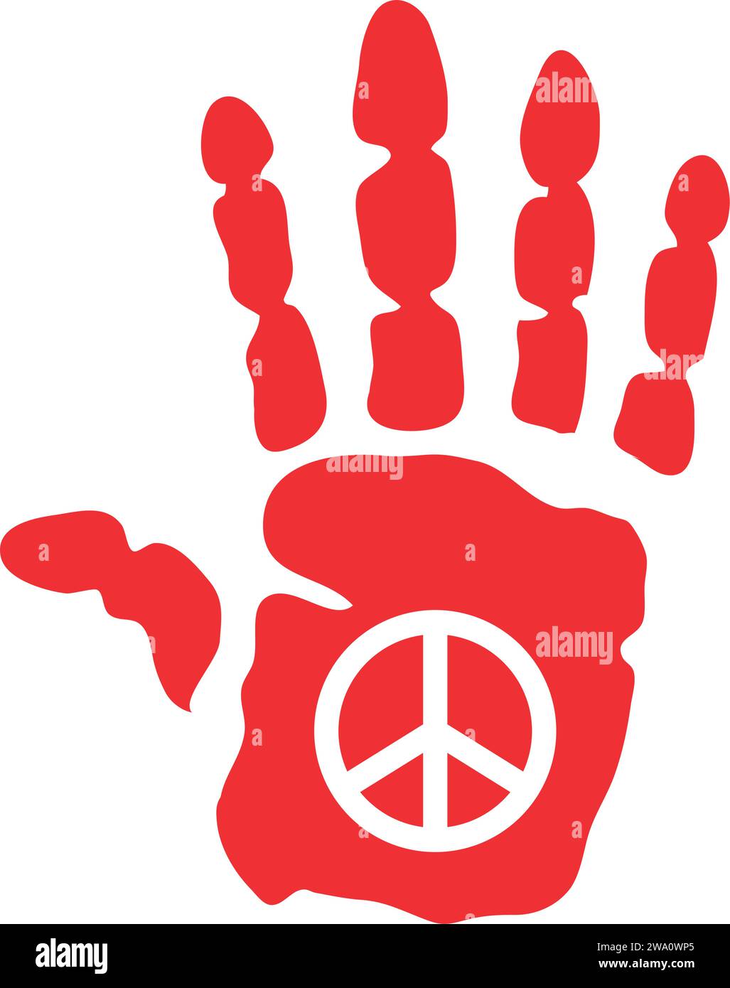 Red hand day soldiers Stock Vector Images - Alamy