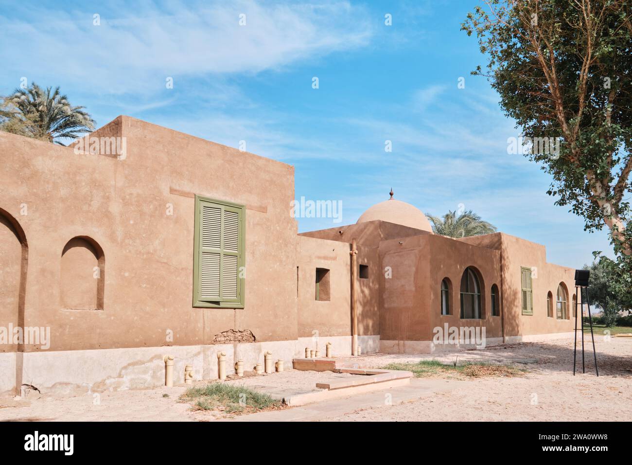 Luxor, Egypt - December 26 2023: House of archaeologist Howard Carter ...