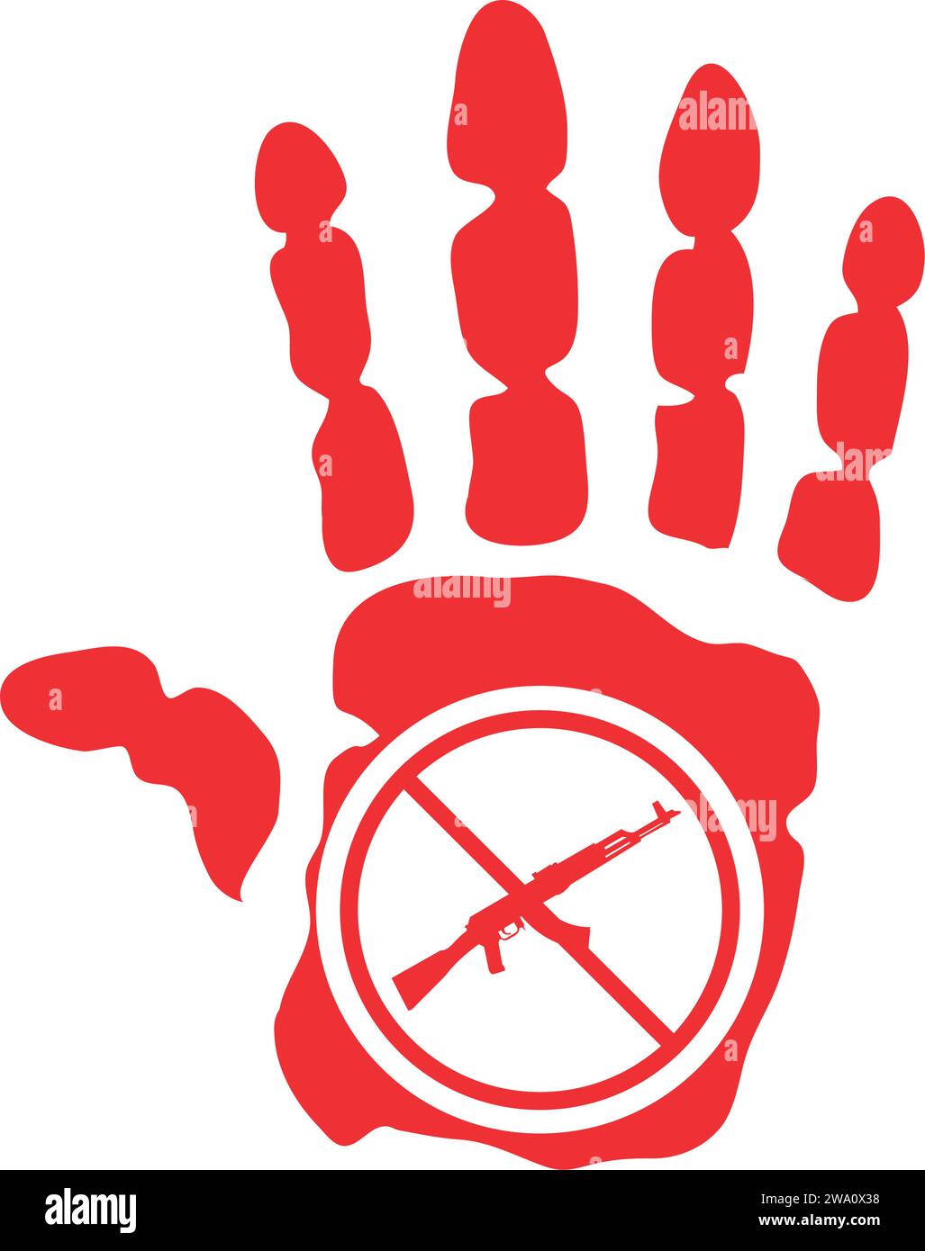 red hand day oppression Stock Vector Image & Art - Alamy