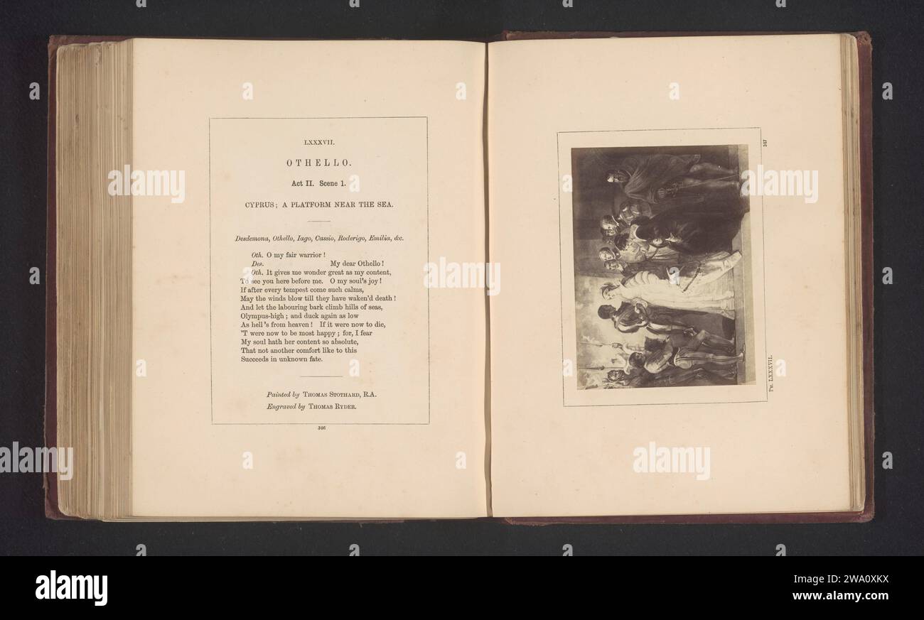 Photo production from a print to a painting by Thomas Stothard ...