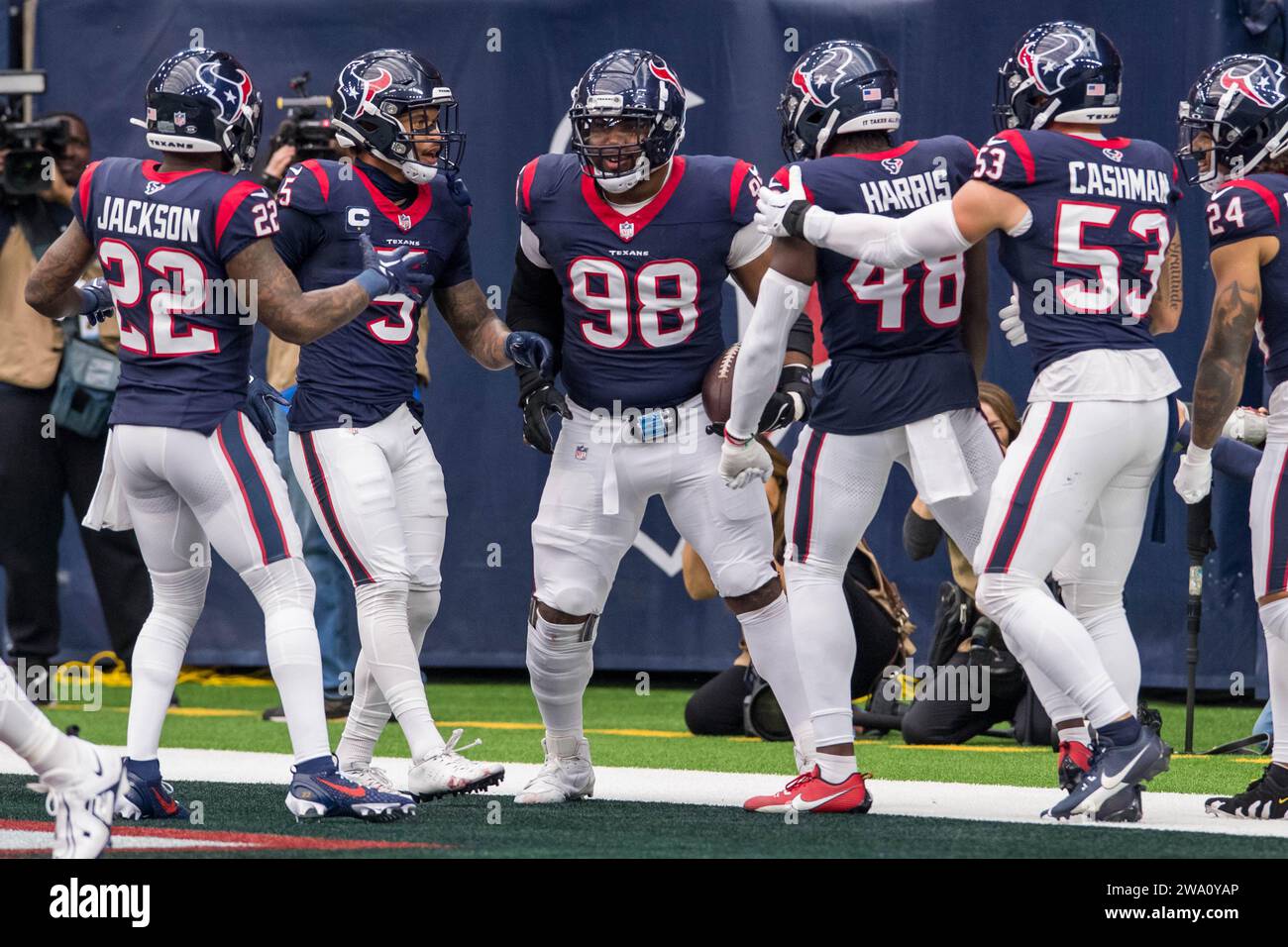 Houston, TX, USA. 31st Dec, 2023. Houston Texans defensive tackle ...