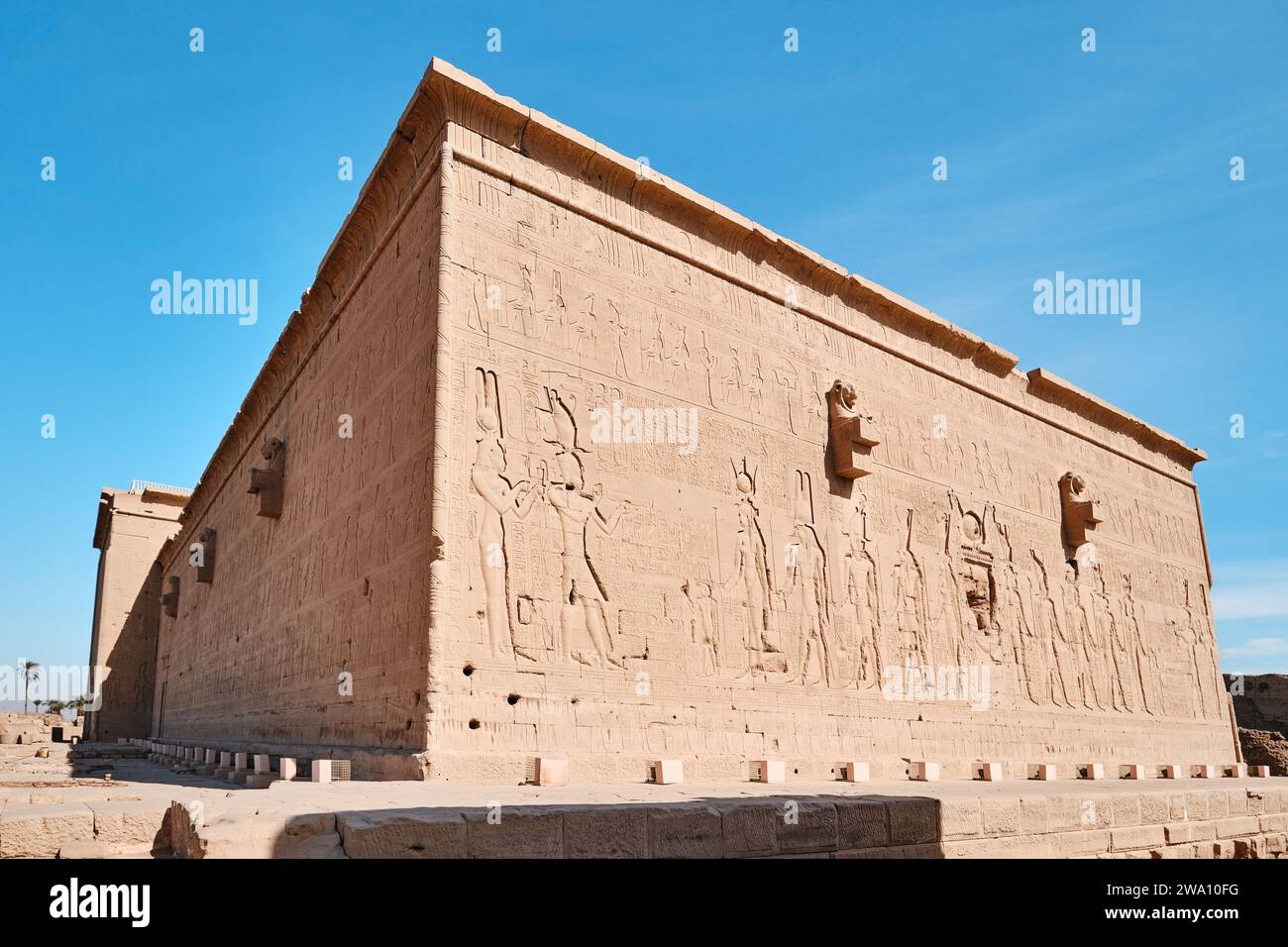 Qena, Egypt - December 27 2023: Dendera temple or Temple of Hathor ...