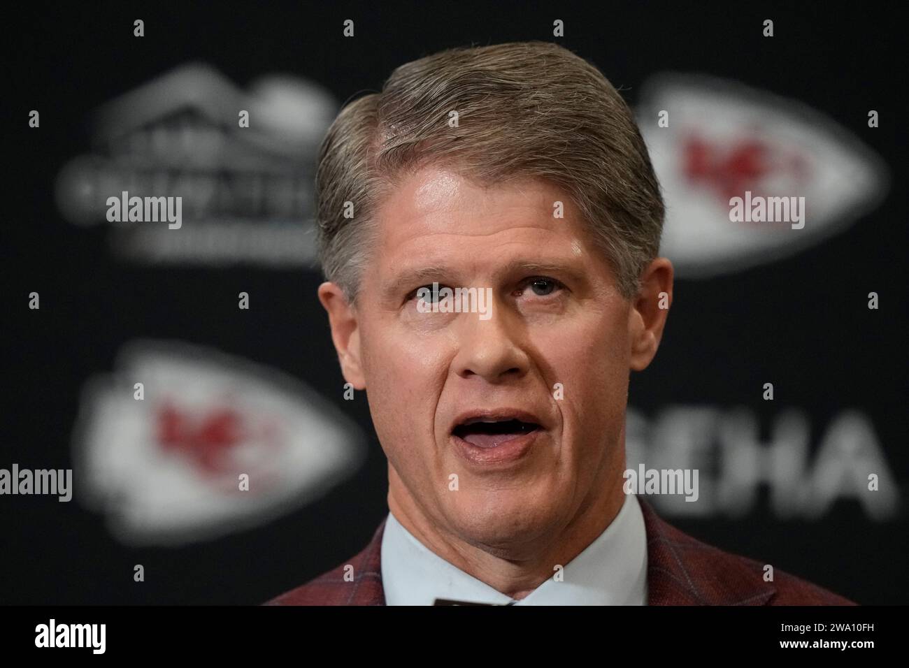 Kansas City Chiefs owner Clark Hunt speaks following an NFL football ...