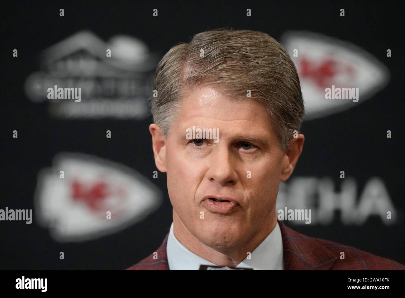 Kansas City Chiefs owner Clark Hunt speaks following an NFL football ...