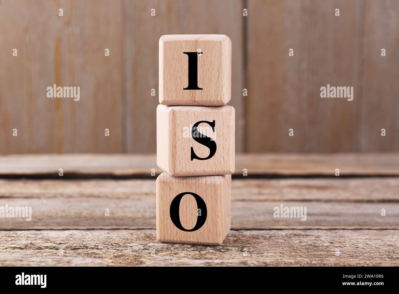 International Organization for Standardization. Cubes with abbreviation ...