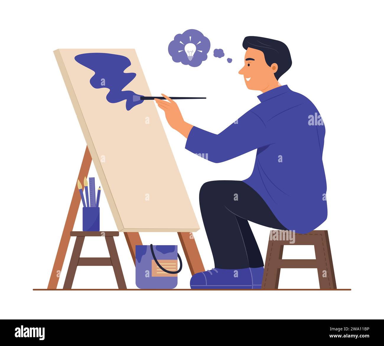 Creativity education atelier Stock Vector Images - Alamy