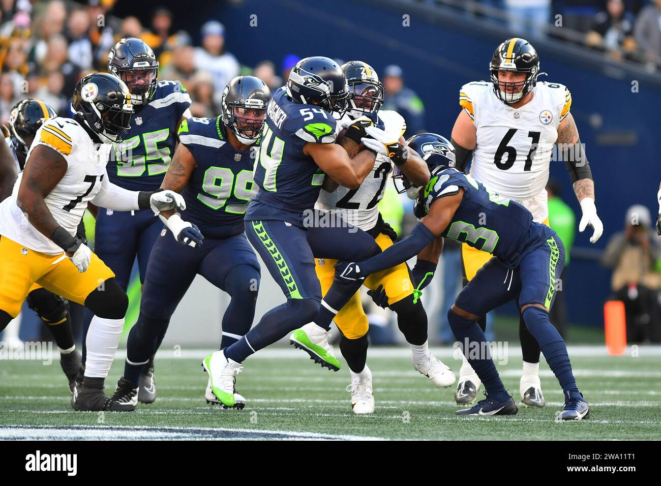 Seattle, WA, USA. 31st Dec, 2023. Pittsburgh Steelers running back ...