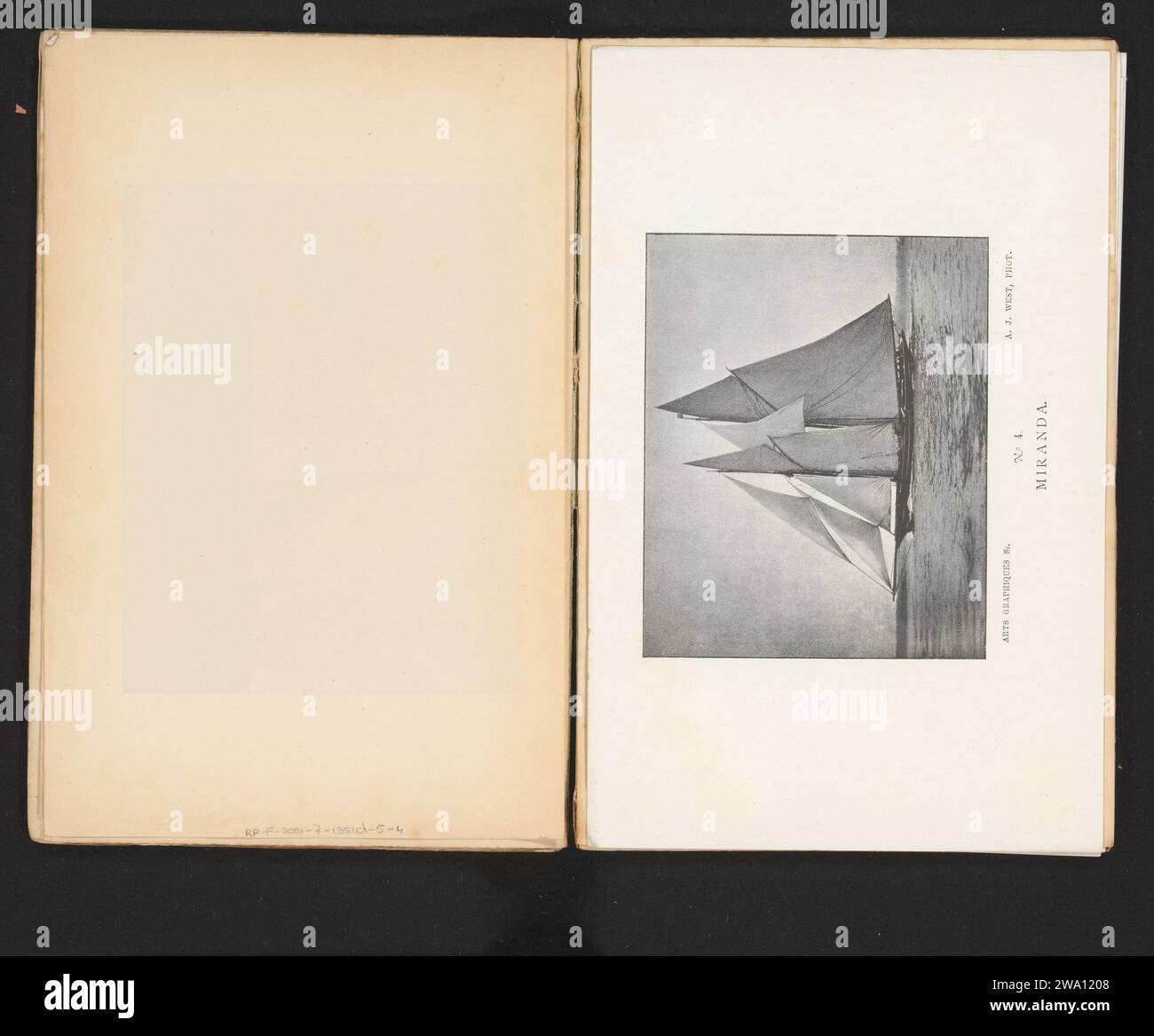 Zeilboot, A.J. West, c. 1882 - in or before 1887 photomechanical print ...