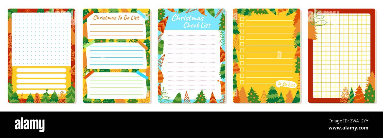 Check list christmas Stock Vector Images - Alamy
