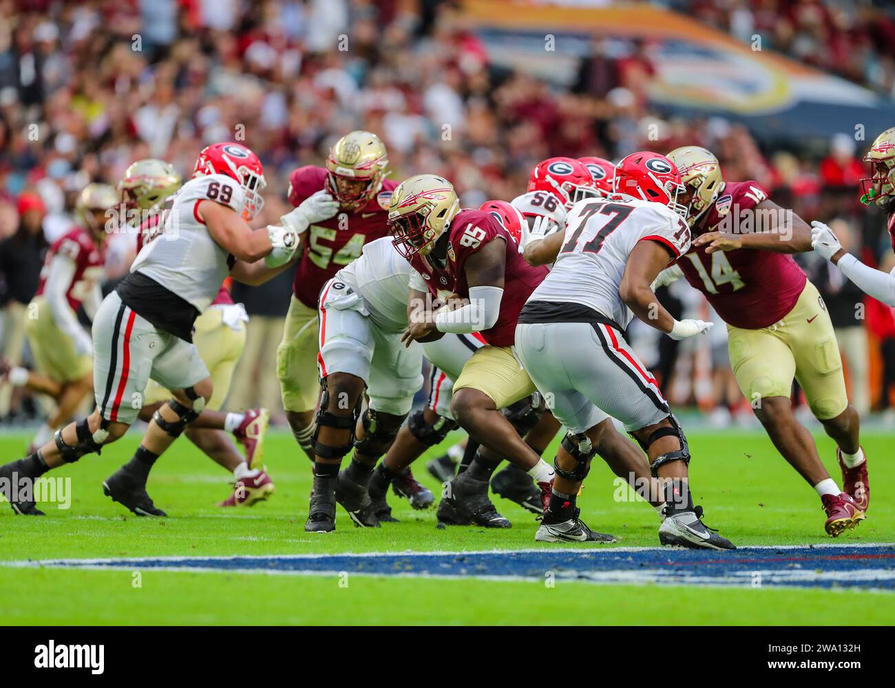 December 30, 2023:.Florida State Seminoles defensive lineman Daniel ...