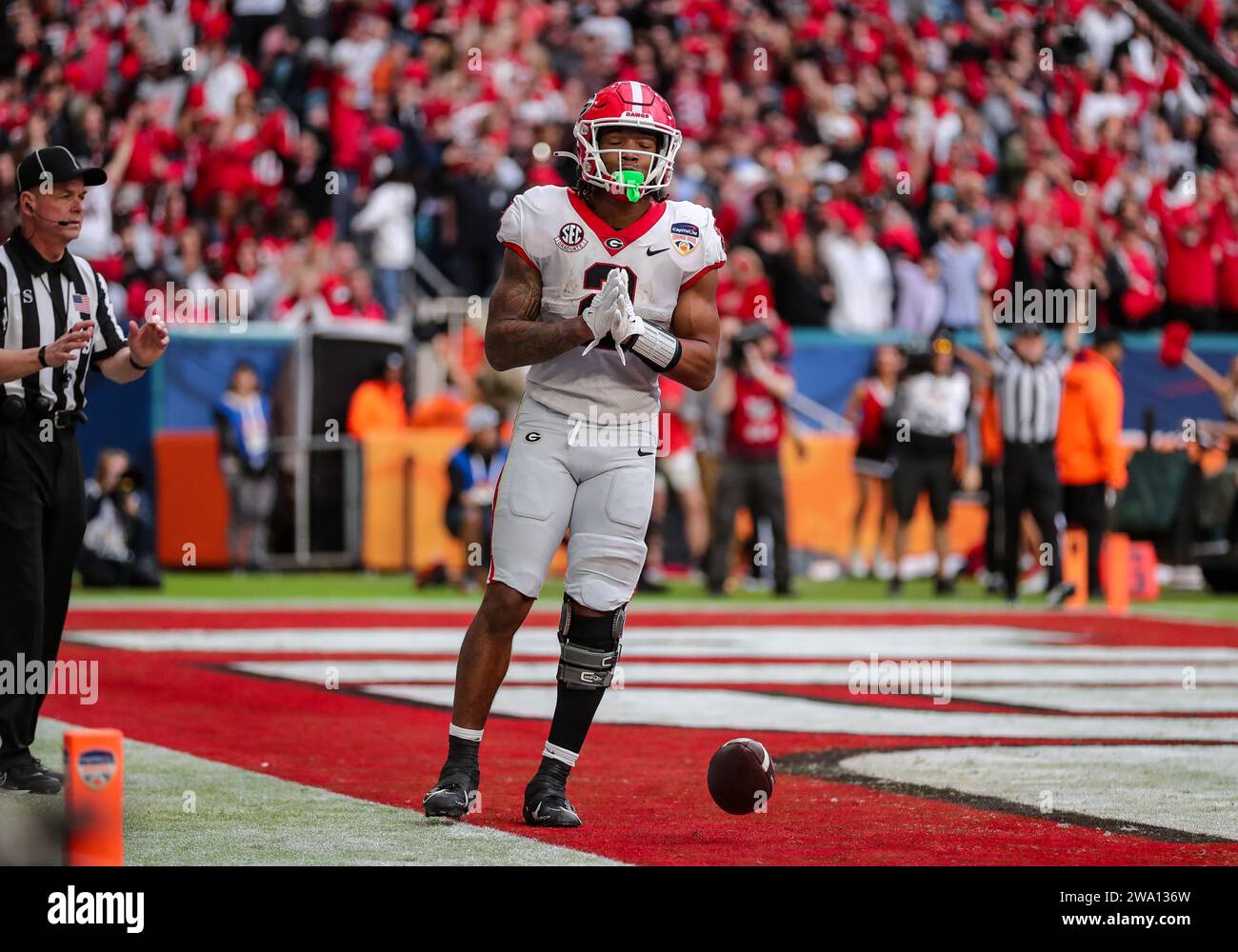 December 30, 2023:.Georgia Bulldogs running back Kendall Milton (2 ...