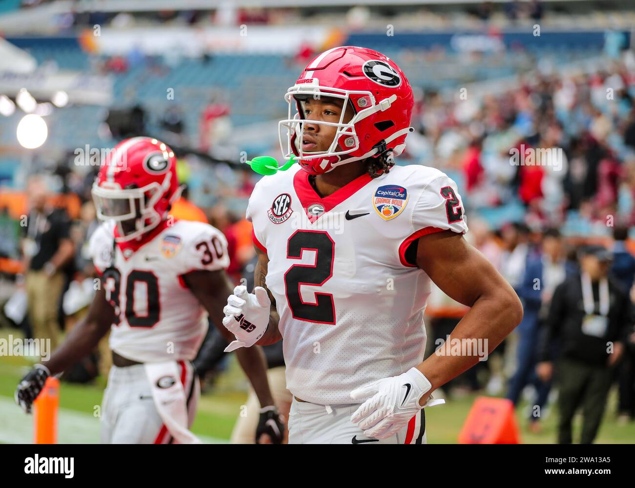 December 30, 2023:.Georgia Bulldogs running back Kendall Milton (2 ...