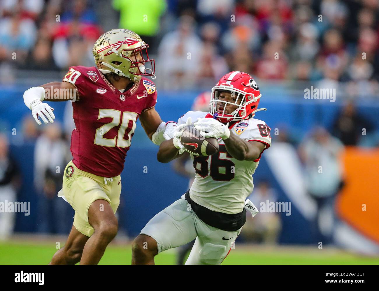 December 30, 2023:.Georgia Bulldogs wide receiver Dillon Bell (86 ...