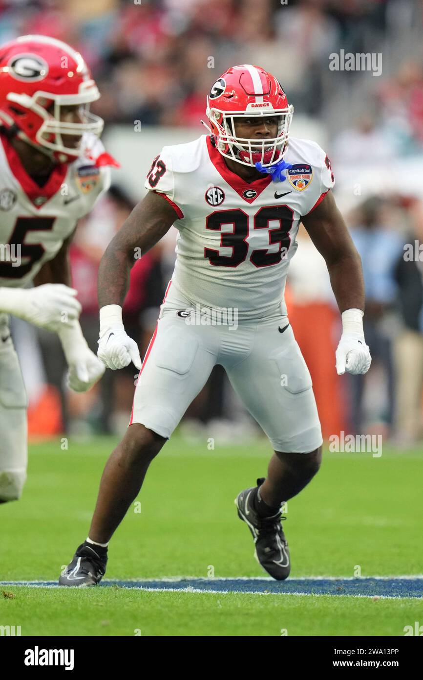 MIAMI GARDENS, FL - DECEMBER 30: Georgia Bulldogs linebacker C.J. Allen ...