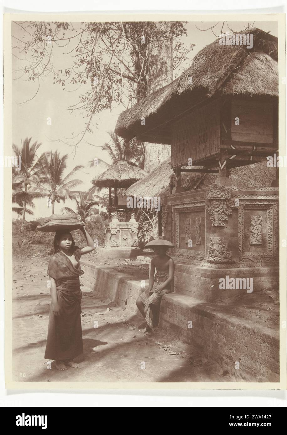 Sacrifice in Bali, former Dutch East Indies, c. 1890 - c. 1910 ...