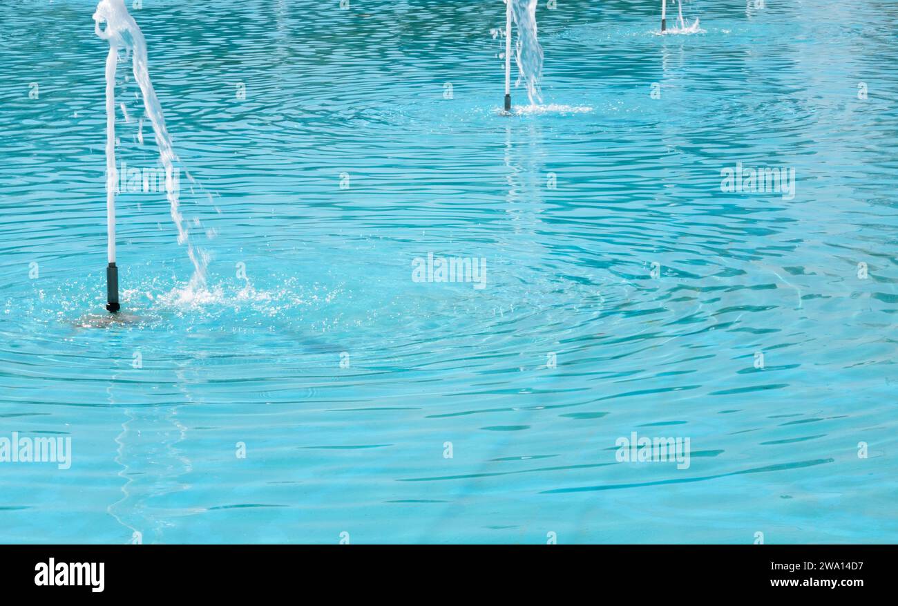 Swimming Pool Surface With Light Reflection and Water Ripple Patterns ...