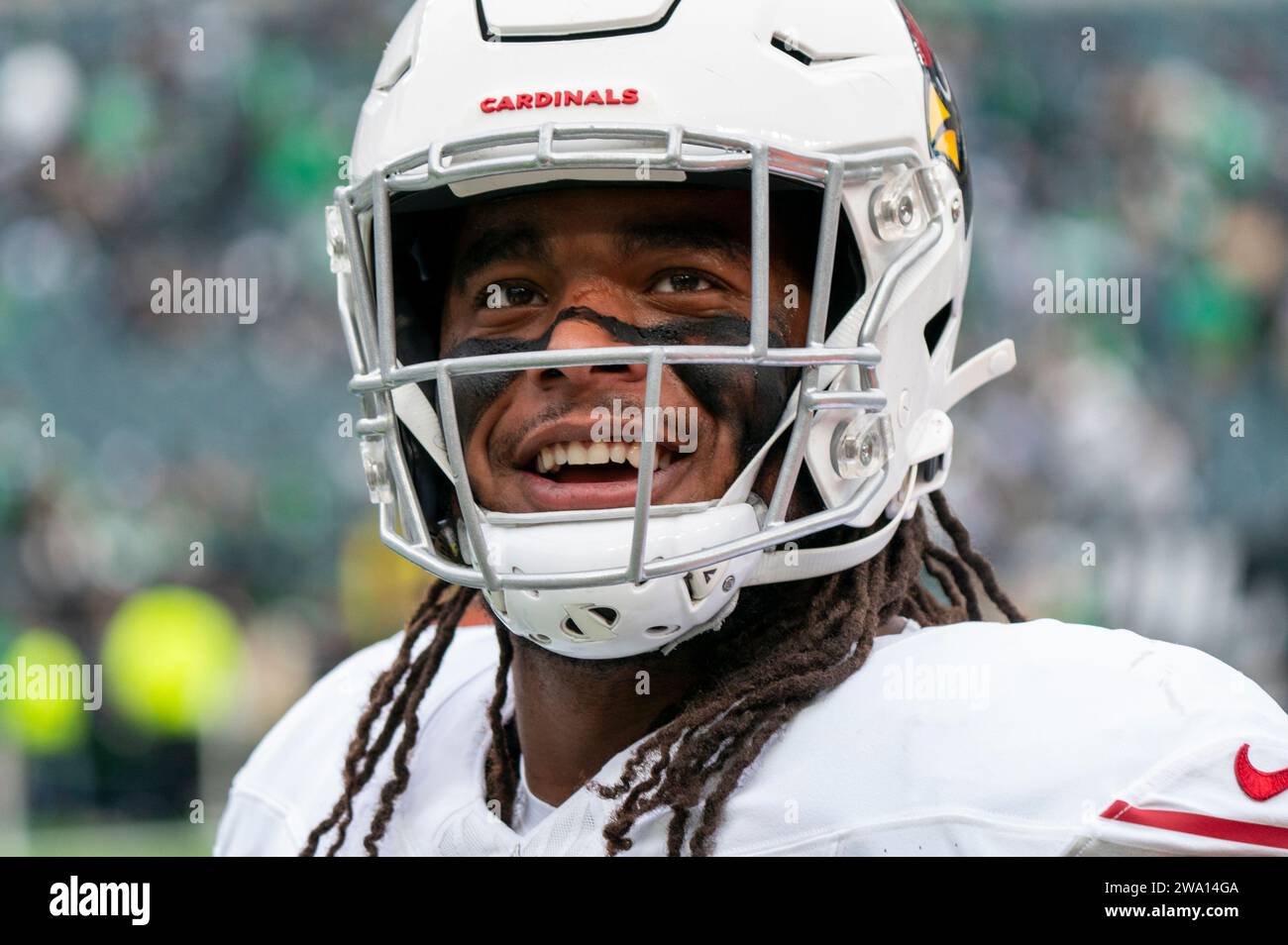 Arizona Cardinals defensive tackle Dante Stills (55) looks on prior to ...