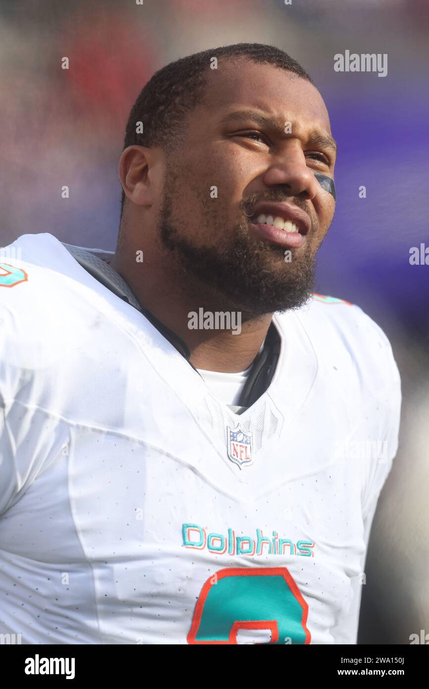 Baltimore, USA. 31st Dec, 2023. December 31, 2023: Miami Dolphins LB ...