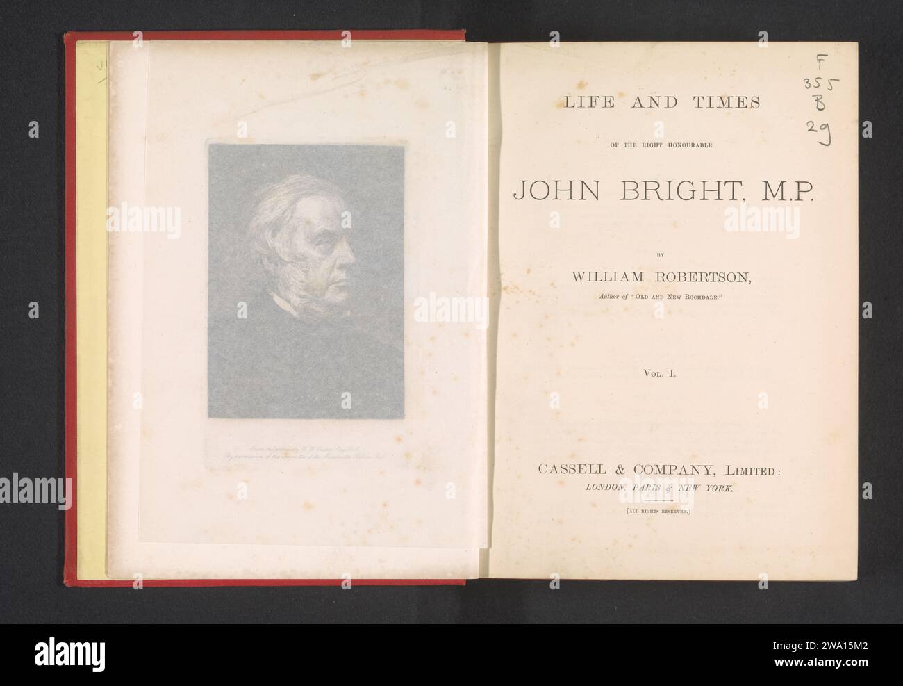 Life and times of the right honourable John Bright, MP, William ...