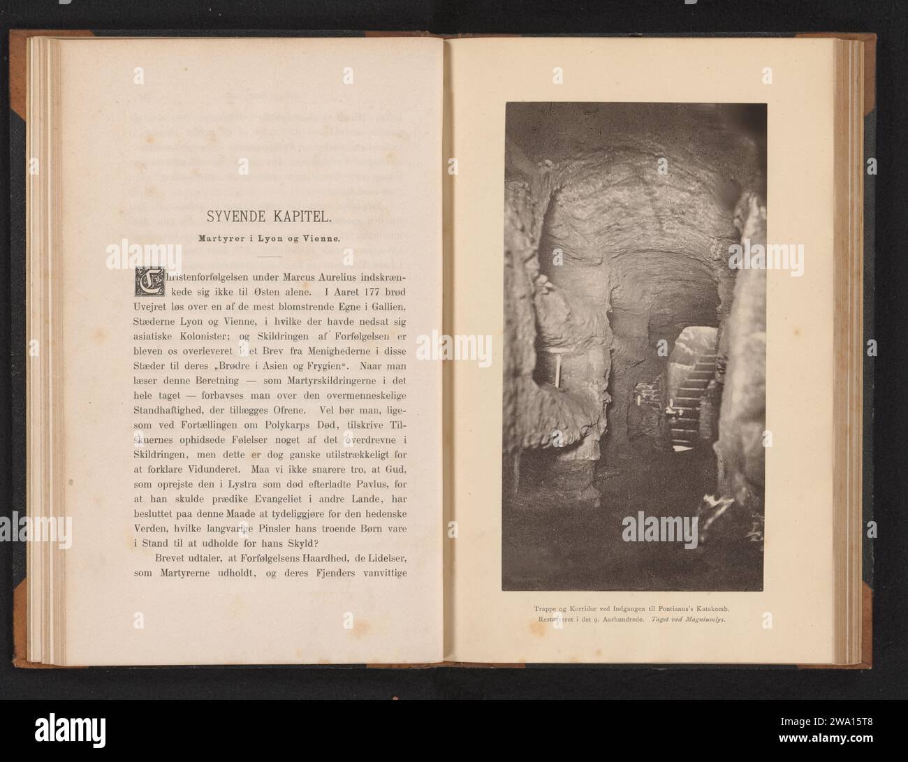 Gang in the catacombs of Pontianus in Rome, Anonymous, c. 1876 - in or ...