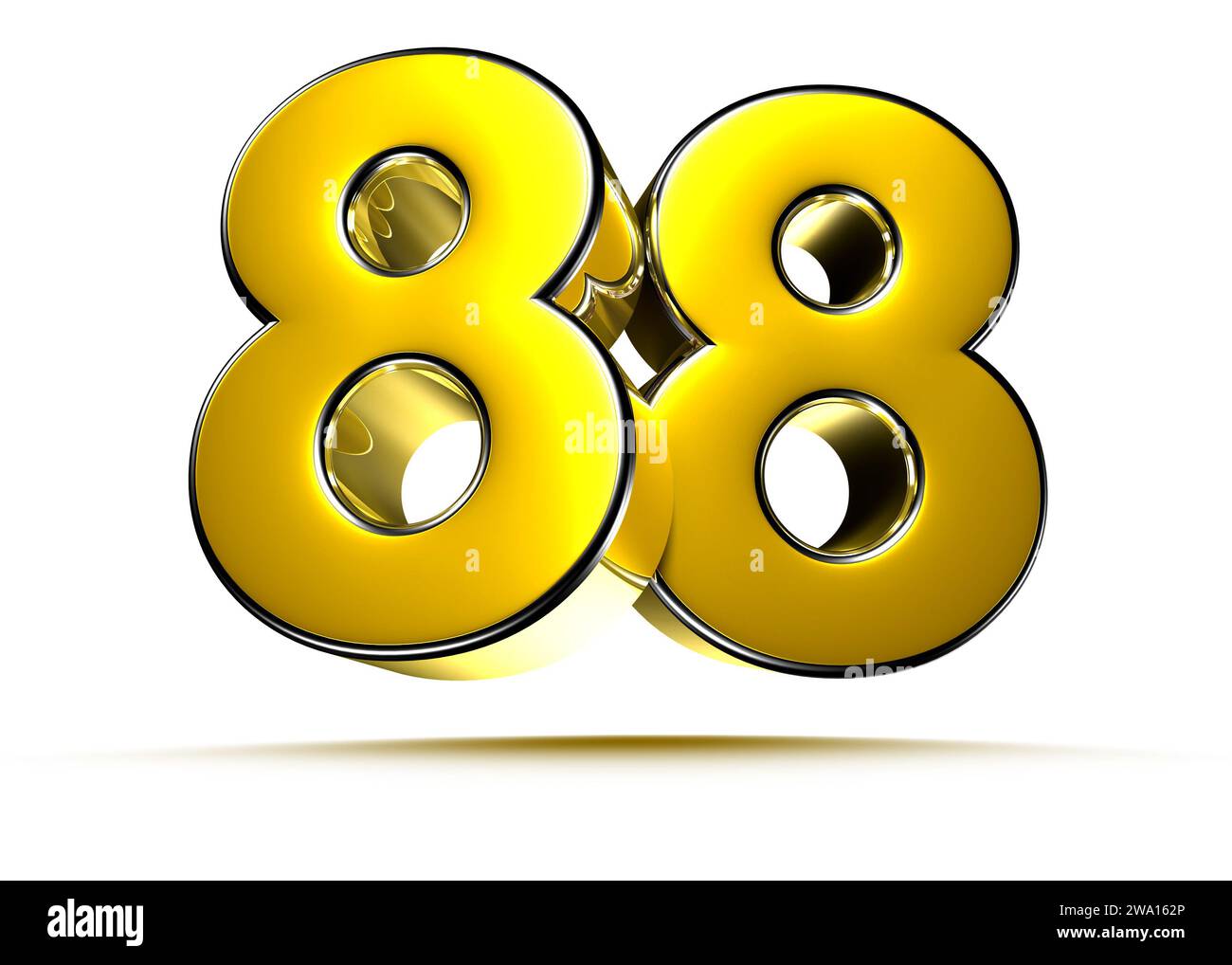 3d number 88 hi-res stock photography and images - Alamy