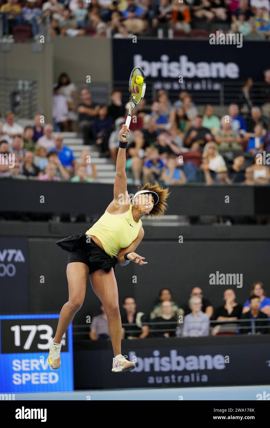 Former world No. 1 women's tennis player Naomi Osaka of Japan plays ...