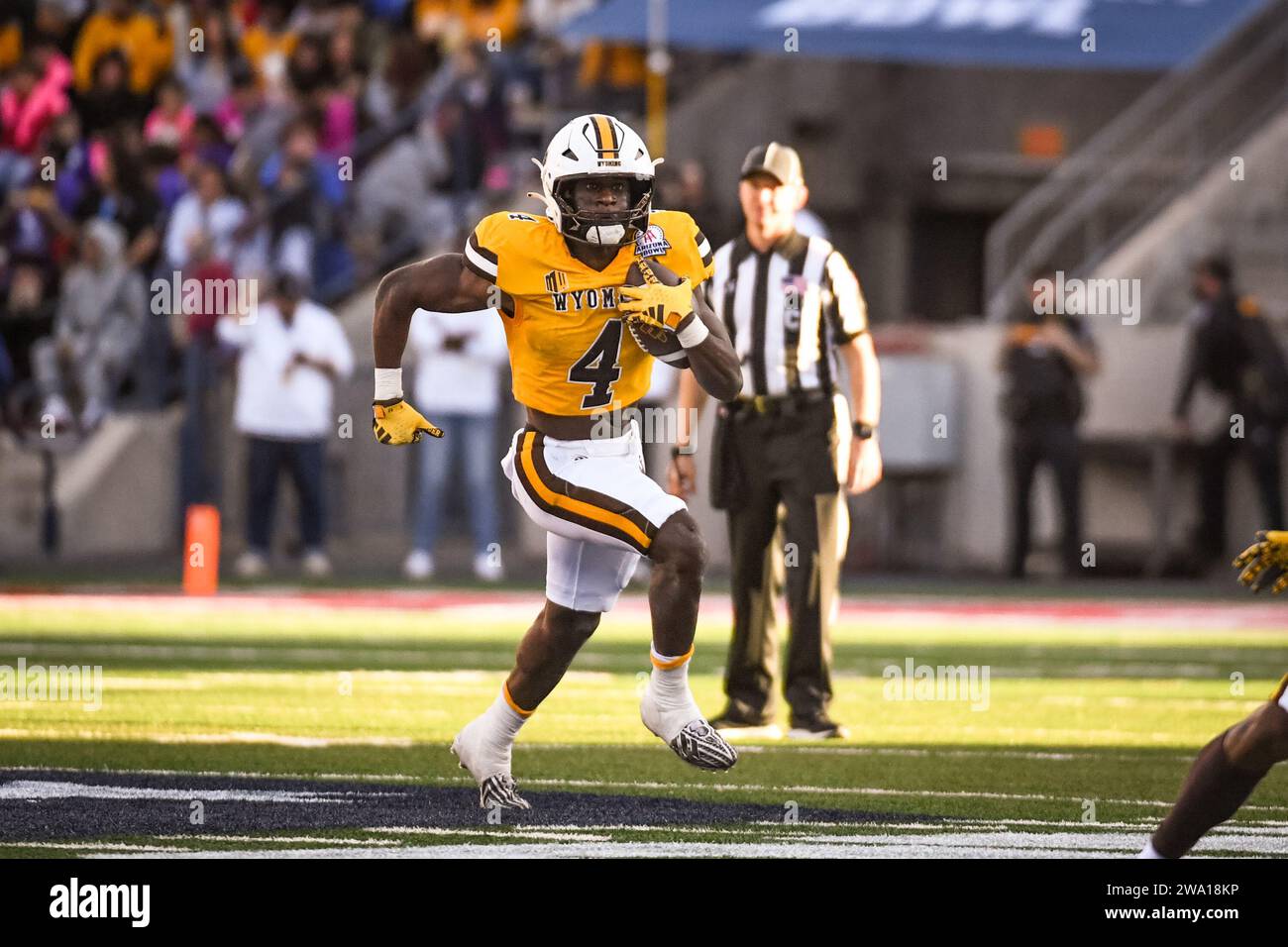 Tucson, United States. 30th Dec, 2023. Wyoming Cowboys running back ...