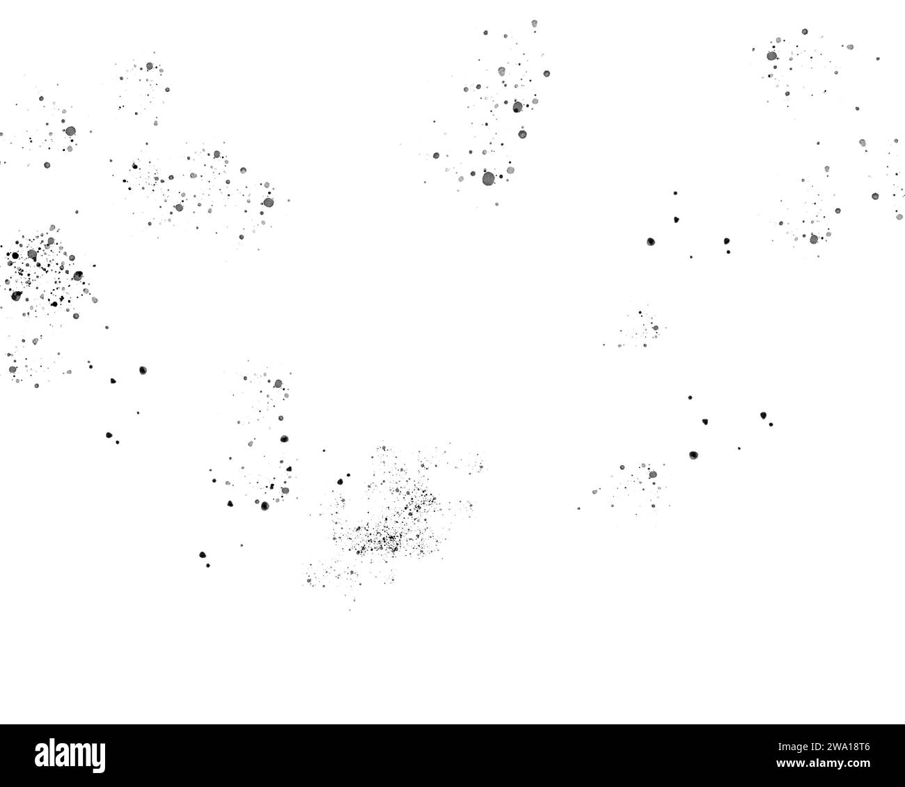 Abstract ink splatter on white background Stock Photo - Alamy