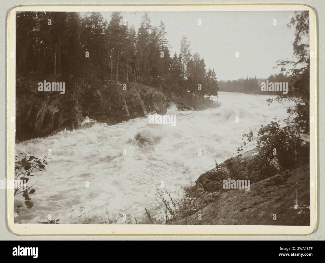 19th century photo of rapids of imatra river hi-res stock photography ...