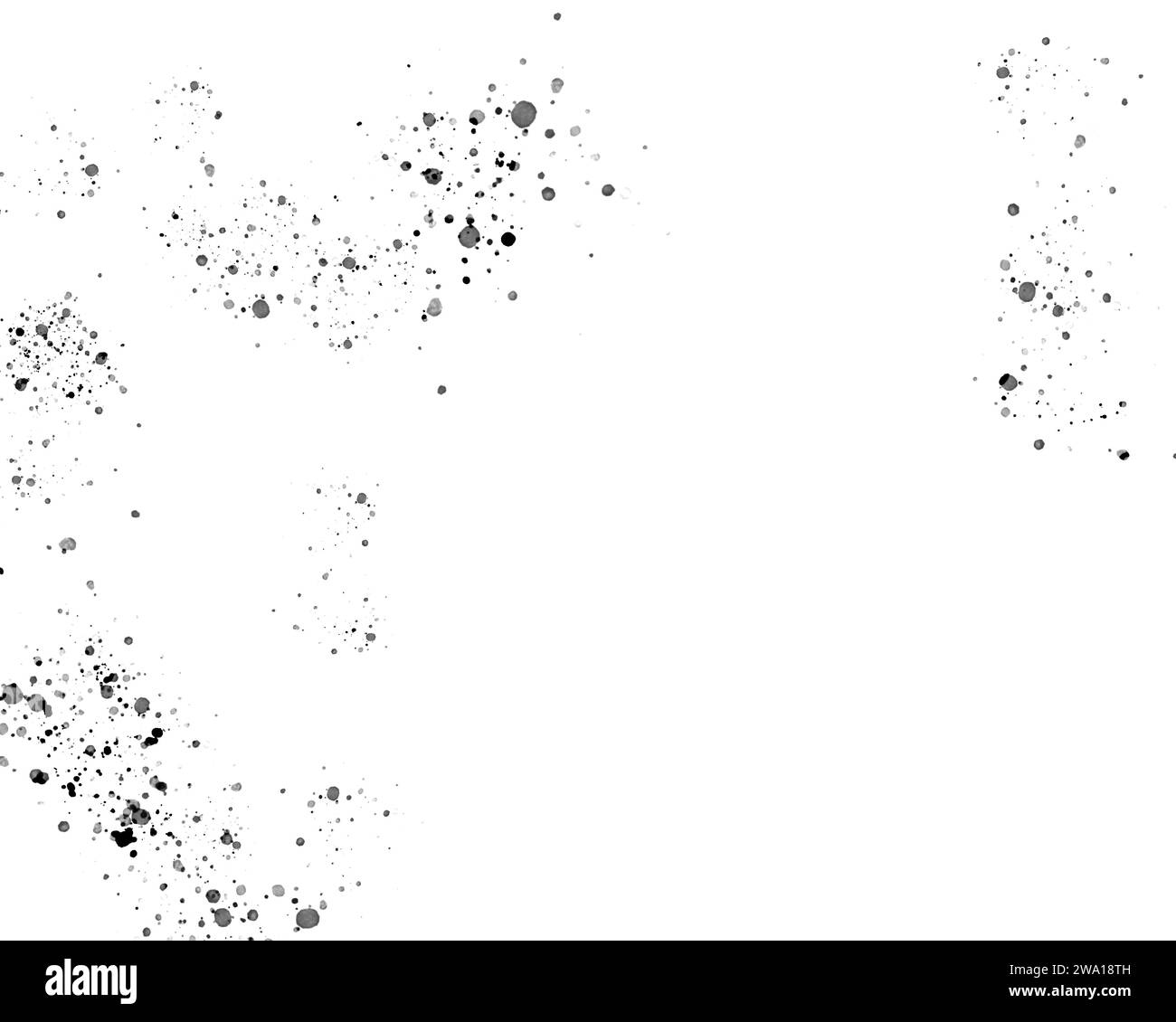 Abstract ink splatter on white background Stock Photo - Alamy