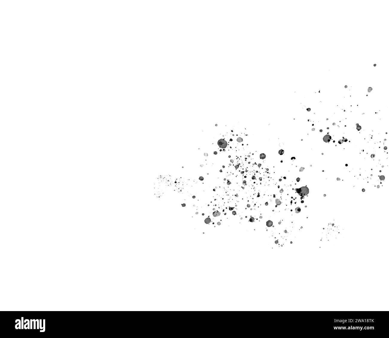 Abstract ink splatter on white background Stock Photo - Alamy