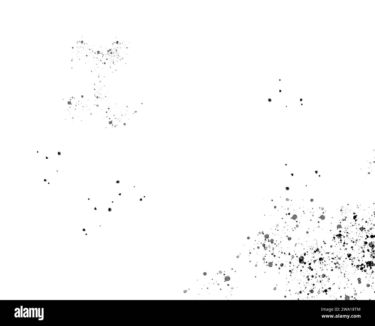 Abstract ink splatter on white background Stock Photo - Alamy