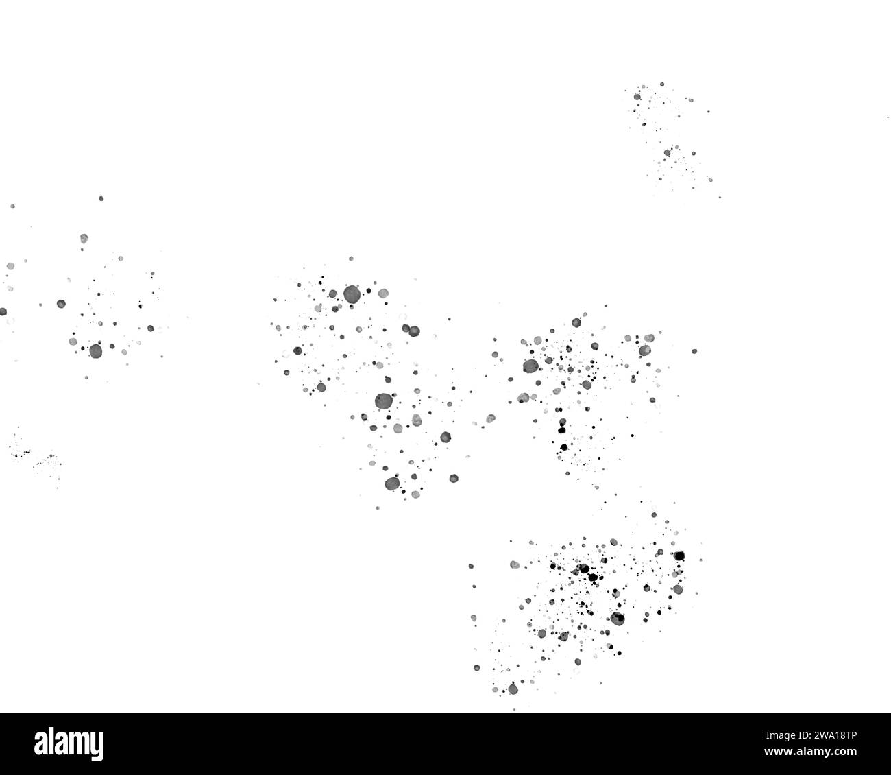 Abstract ink splatter on white background Stock Photo - Alamy