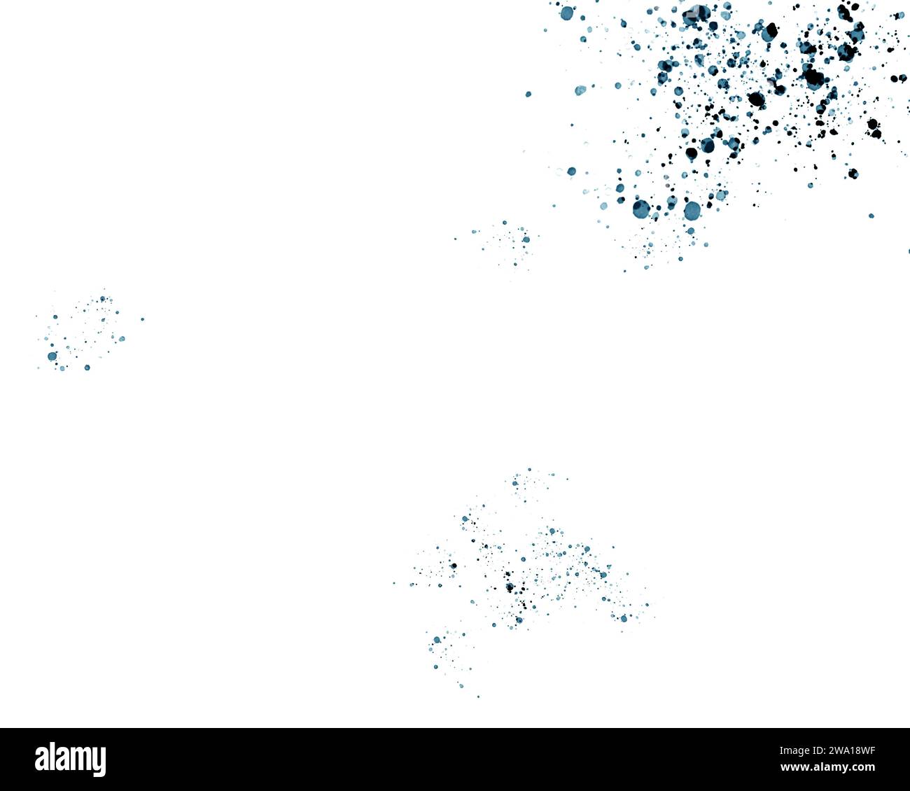 Abstract ink splatter on white background Stock Photo - Alamy