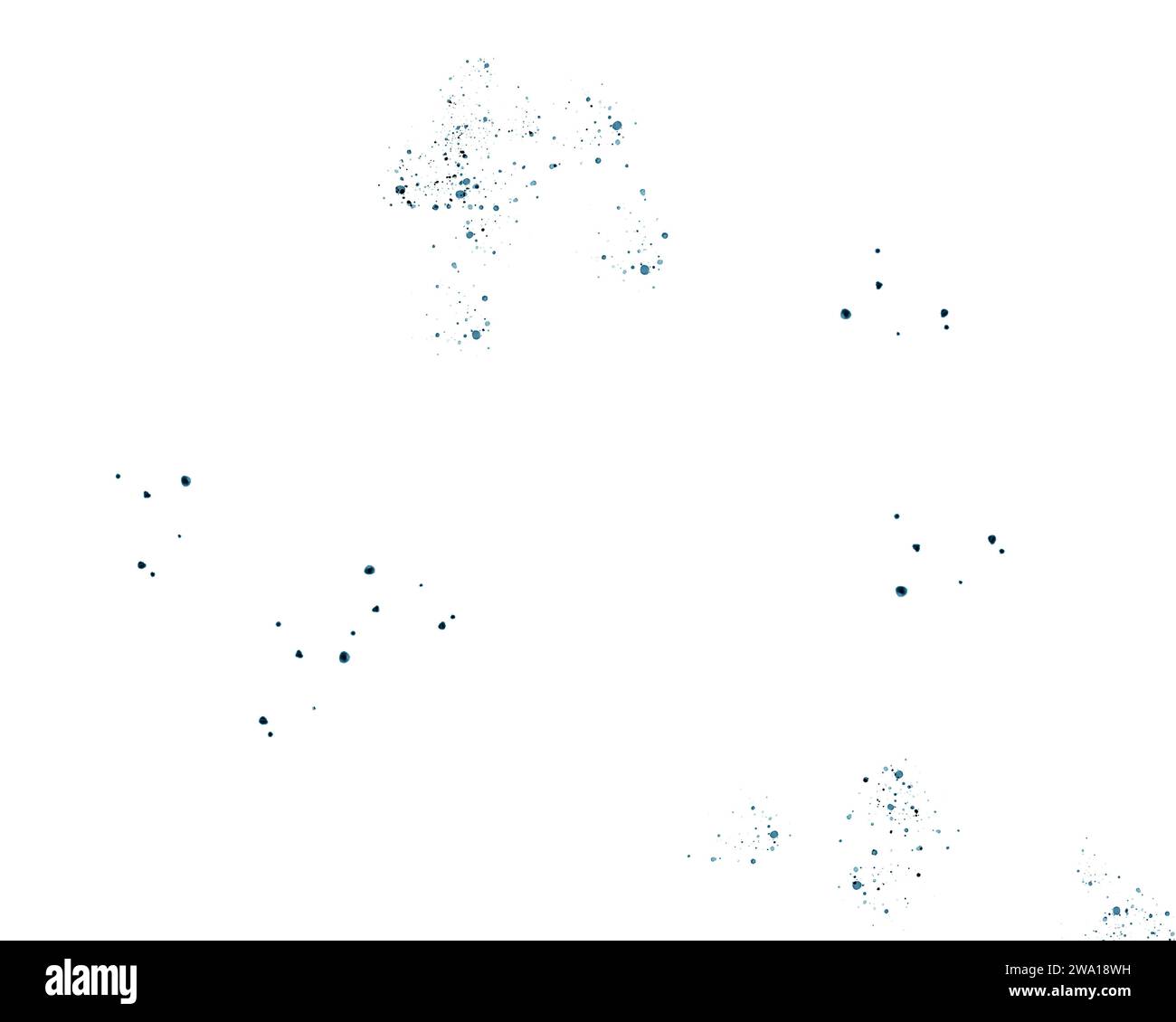 Abstract ink splatter on white background Stock Photo - Alamy