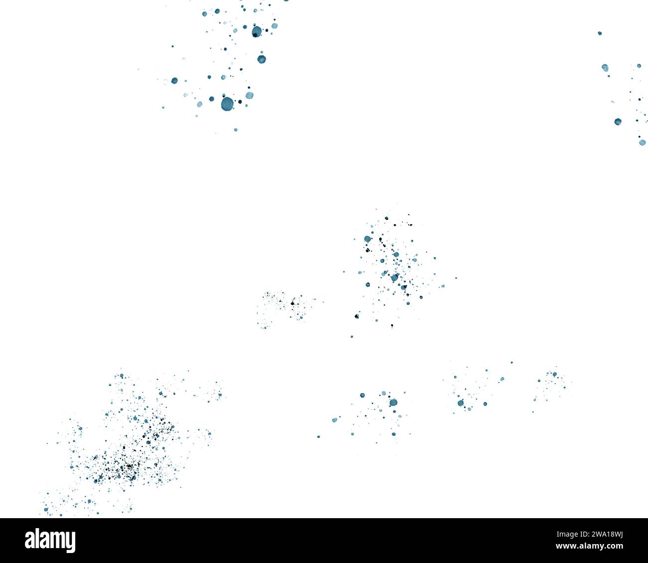 Abstract ink splatter on white background Stock Photo - Alamy