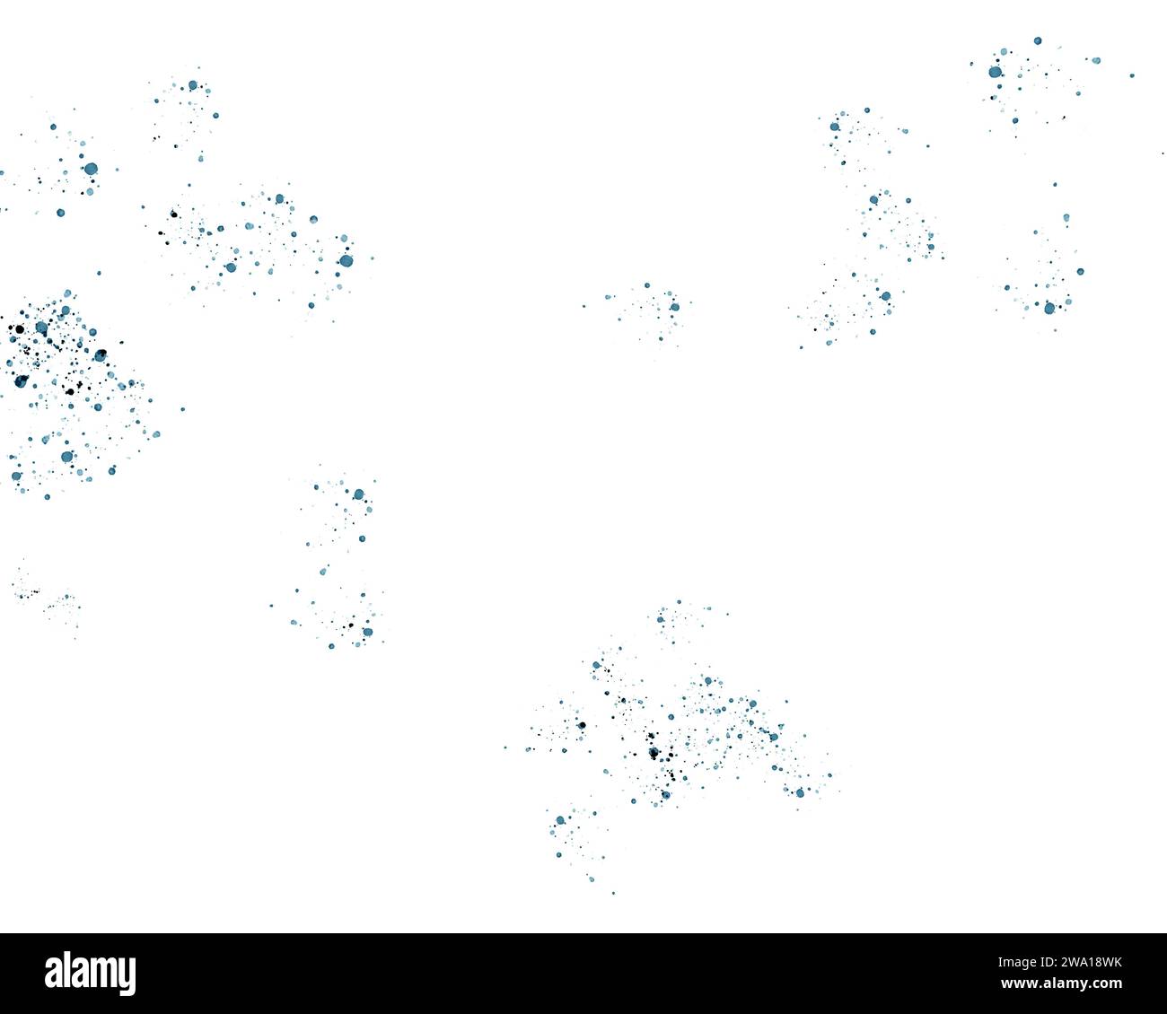 Abstract ink splatter on white background Stock Photo - Alamy