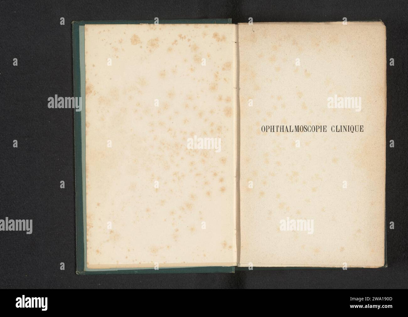 Clinical ophthalmoscopy, Louis de Wecker, 1881 book Paris paper ...