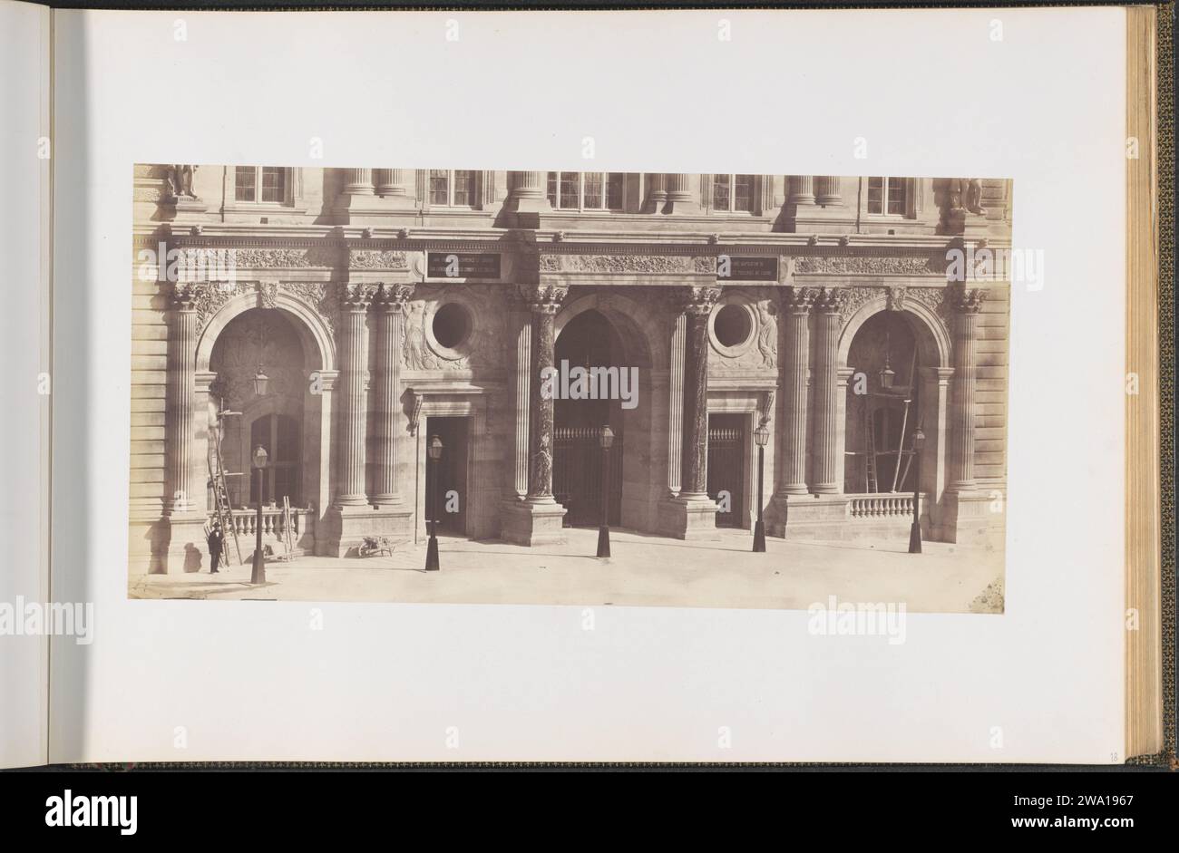 Ground floor of the Pavillon Sully in the Palais du Louvre, c. 1857 ...