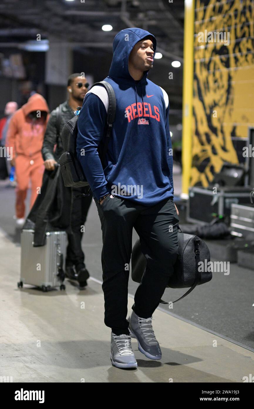 Carolina Panthers linebacker Yetur Gross-Matos arrives to the stadium ...