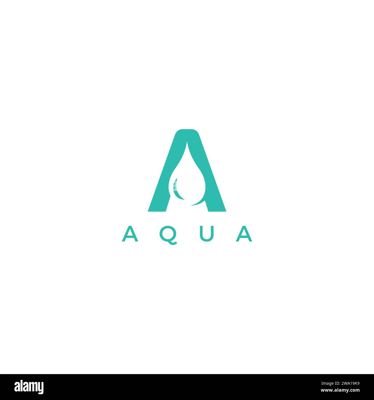 Aqua mineral drop icon Cut Out Stock Images & Pictures - Alamy