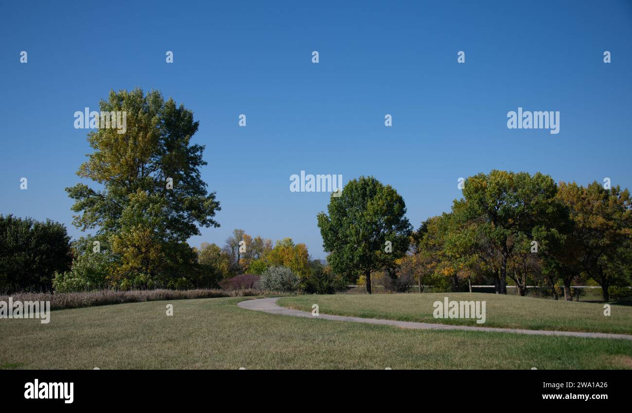State Capitol Park and Running Trail in Des Moines, Iowa Stock Photo ...