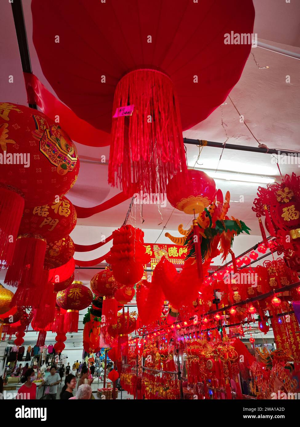 Perak,Malaysia.January 01, 2024: Varieties of Chinese lantern designs ...